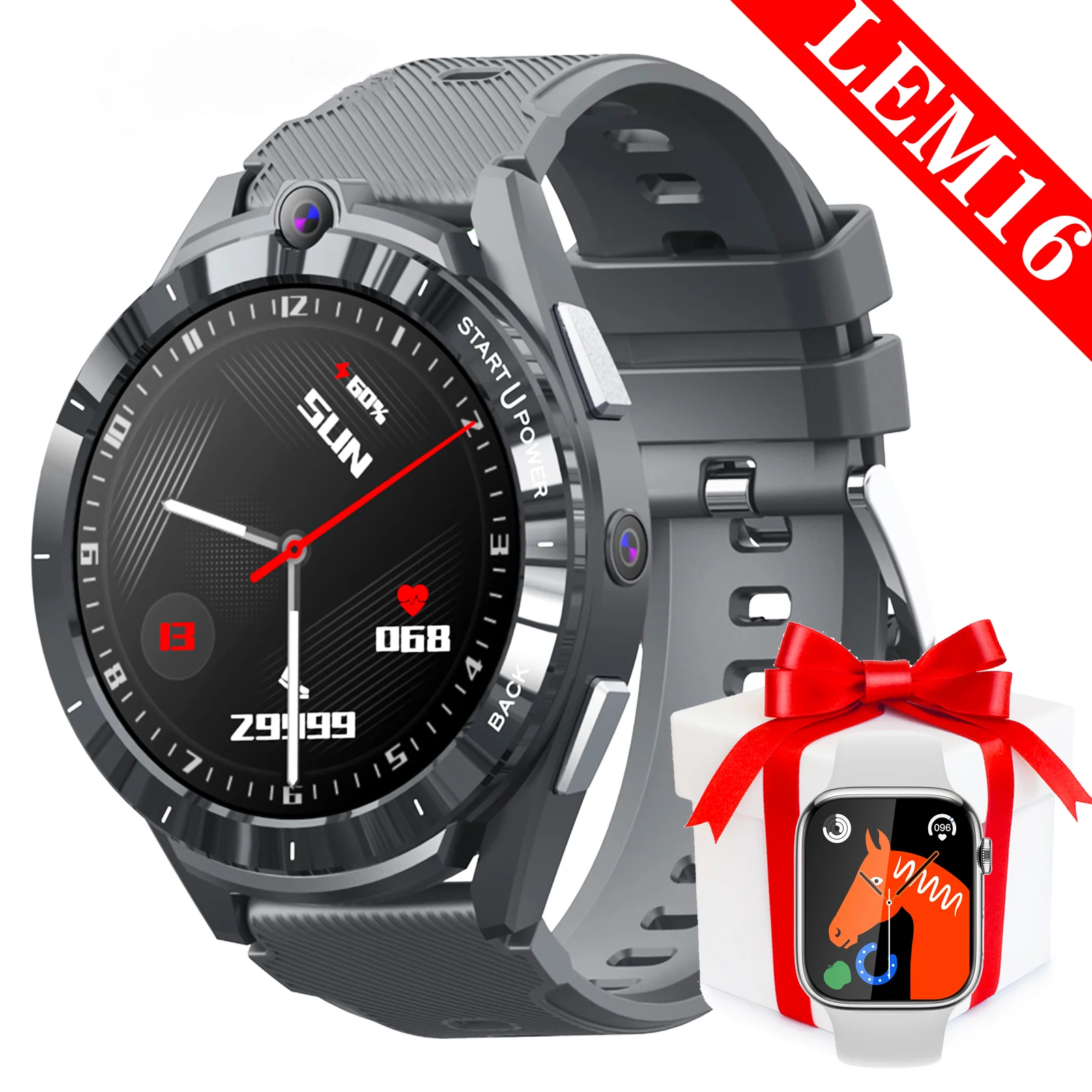 LEM16-Smart-Watches-for-Men-Women-6GB-128GB-Android-Smartwatch-SIM-Card ...