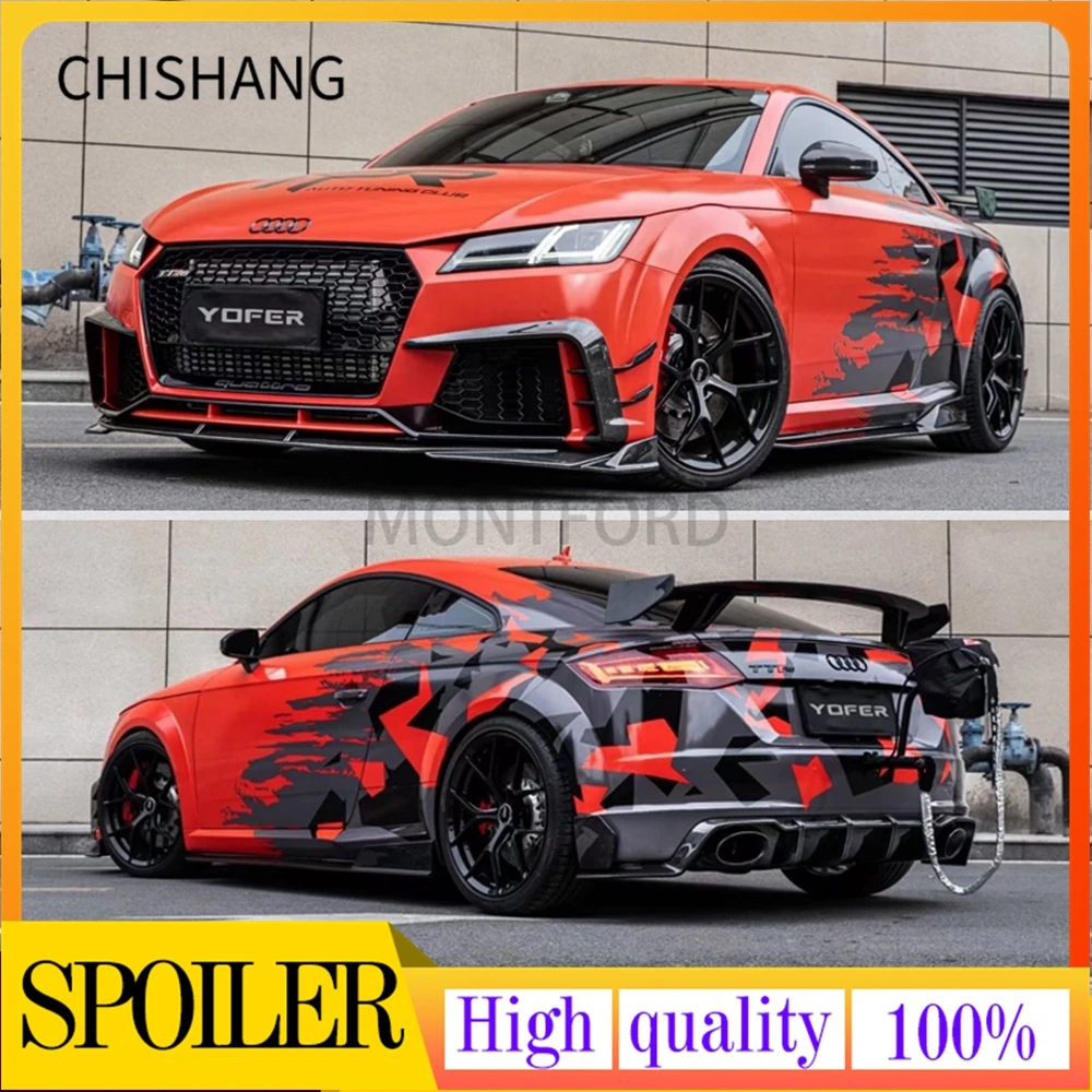 Carbon-Fiber-Rear-Bumper-Diffuser-Lip-Spoiler-for-Audi-TT-MK3-Standard ...