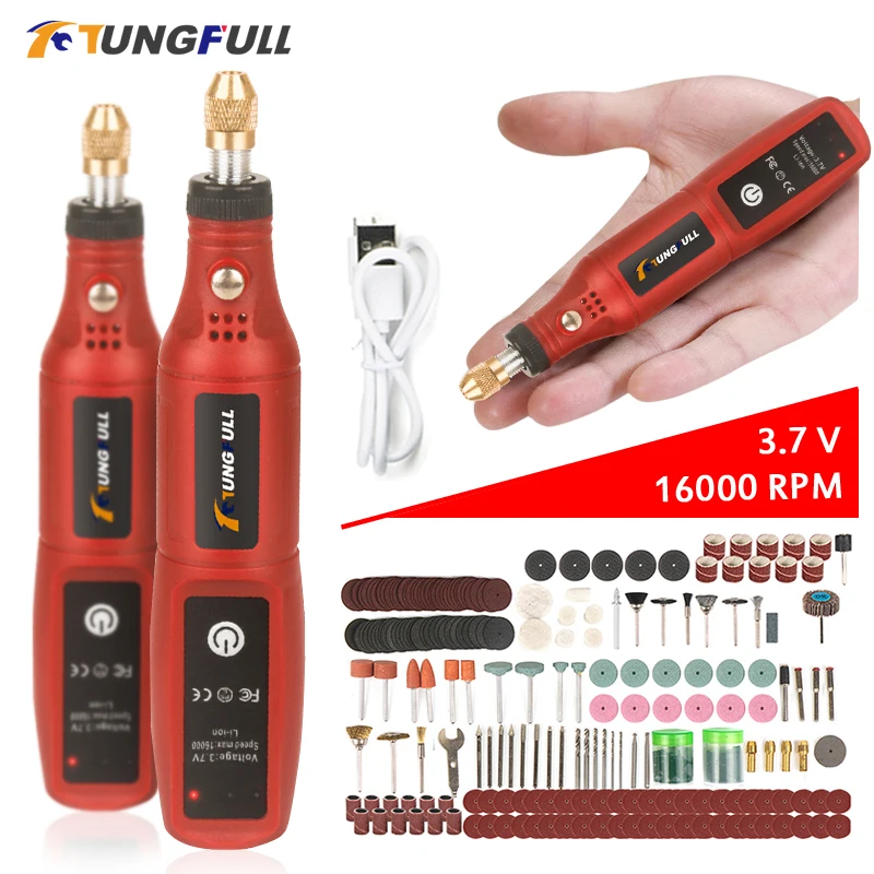 USB-Cordless-Drill-Rotary-Tool-Woodworking-Engraving-Pen-Mini-Wireless ...