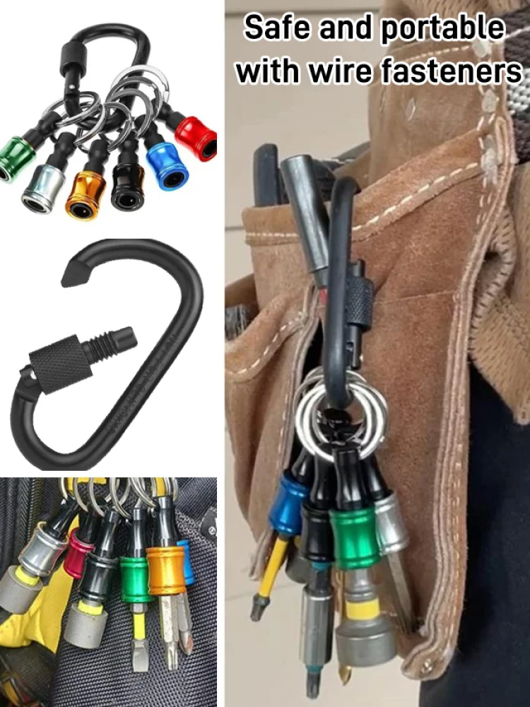 Color-key-multifunctional-keychain-carabiner-aluminum-alloy-post-bit ...