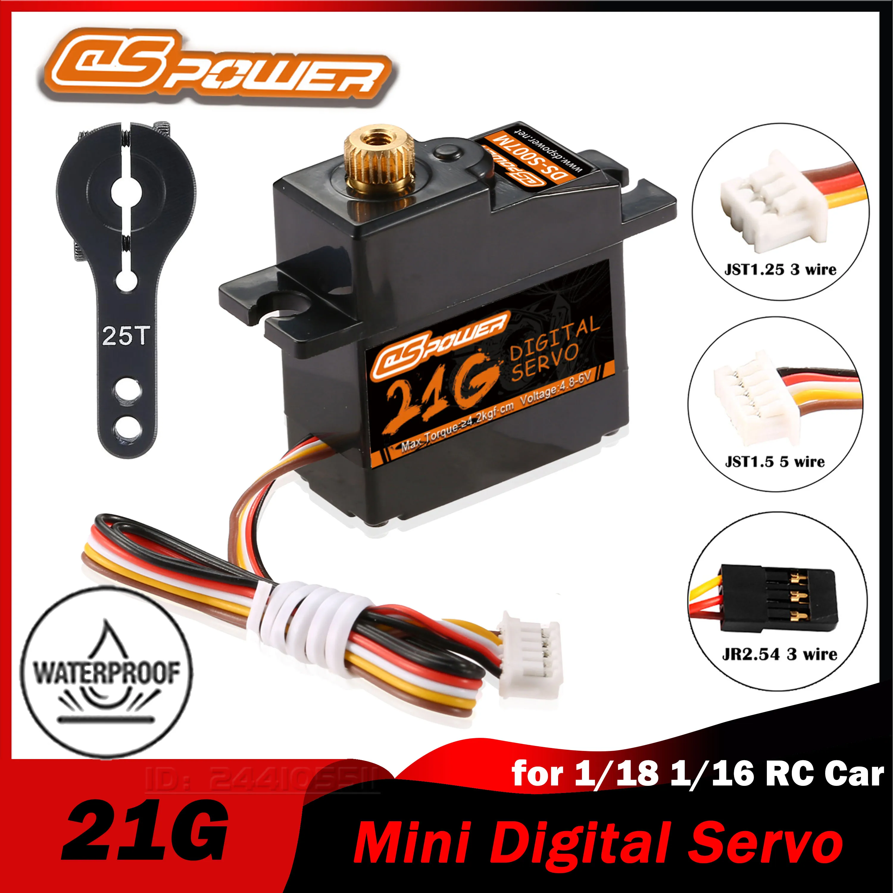 DSPOWER-Mini-Servo-Digital-21g-Micro-engranaje-de-Metal-4-8-6-0-V-Motor ...