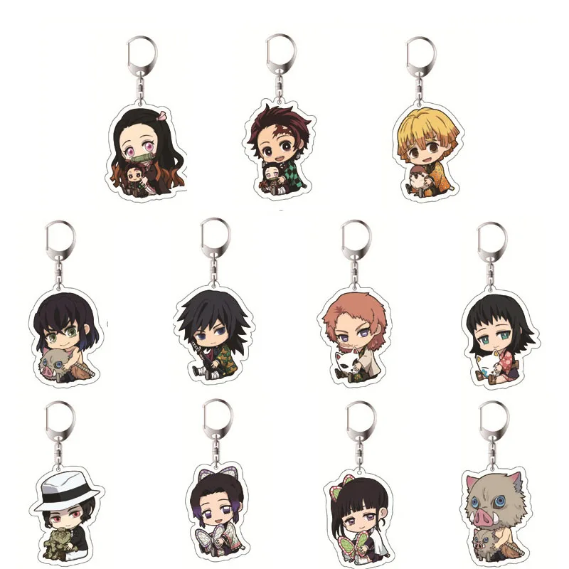 Llaveros De Anime Anime Llaveros De Demon Slayer - Pack De 5 Personajes ...
