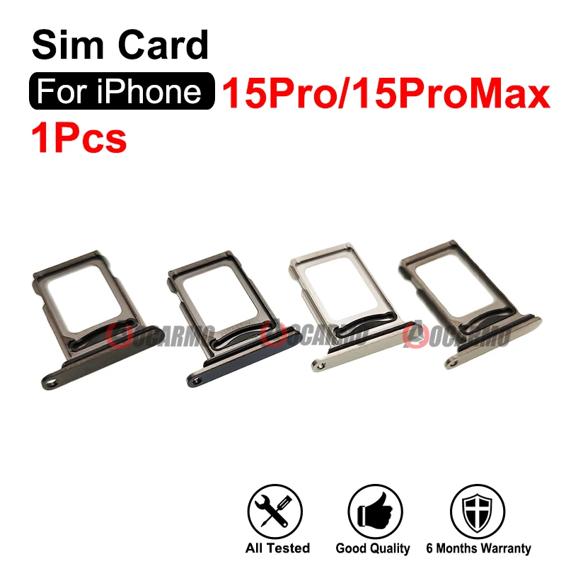 For-iPhone-15-Pro-Max-15Pro-Dual-SIM-Card-Single-Sim-Tray-Slot-Black ...