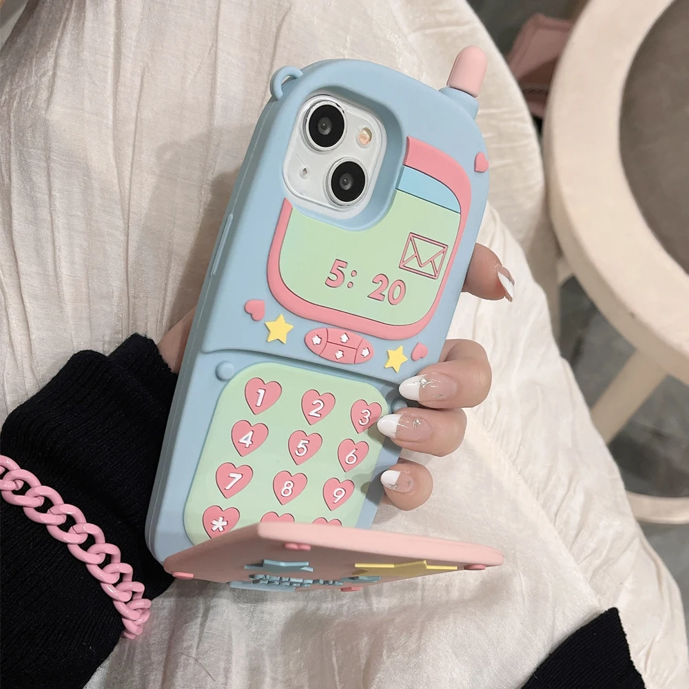 3D-For-Nokia-Flip-Mobile-Phone-Soft-Phone-Case-For-iPhone-11-12-13-14 ...