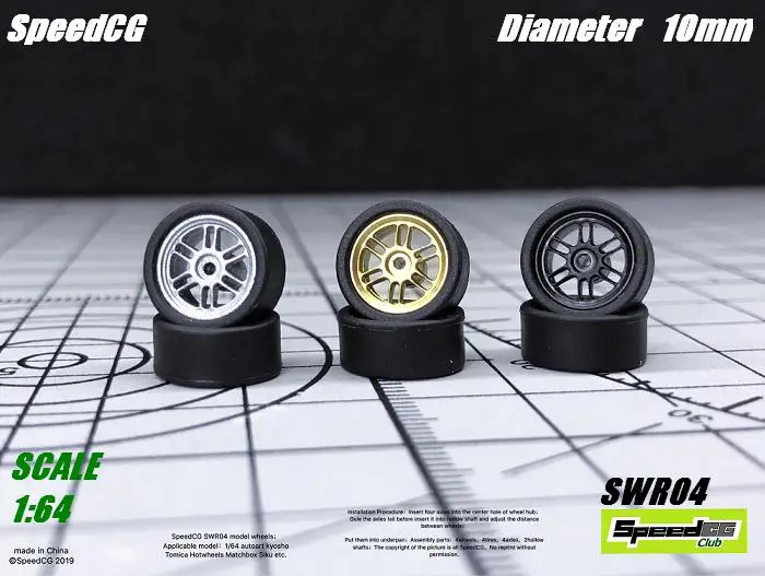 28-Piece 1:64 Scale Wheels & Tires Kit - Random Styles For Hot Wheels ...