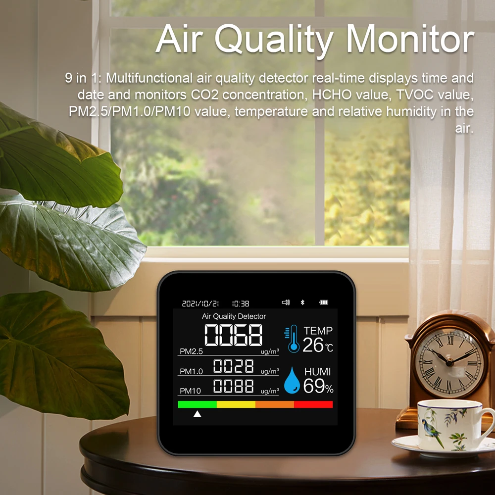 9-in-1-BT-Air-Quality-Monitor-TVOC-HCHO-PM2-5-PM1-0-PM10-Temperature ...