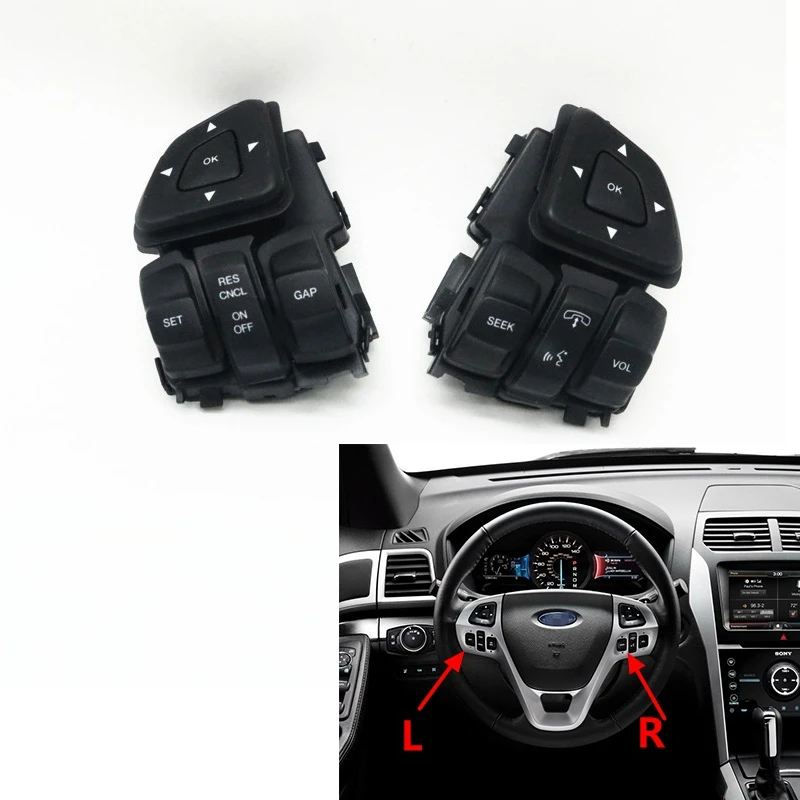 Car Steering Wheel Cruise Control Switch Multifunction Buttons For Ford ...