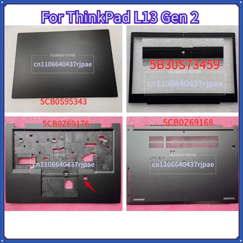 New 5CB0S95343 5B30S73459 Blk For ThinkPad L13 Gen 2 Rear Lid LCD Back ...