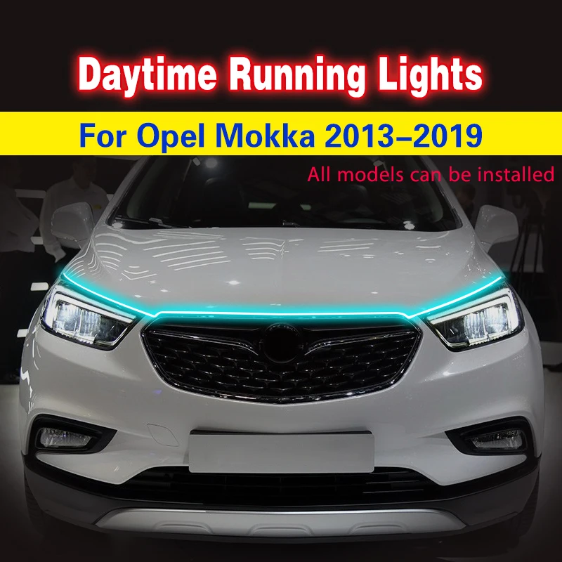 1Pcs DRL For Opel Mokka 2013-2019 Daytime Running Lights Fog head Lamp ...