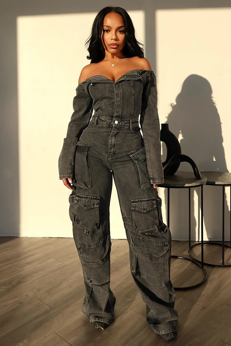 Vintage-Women-s-Jeans-Jumpsuit-Sexy-Single-Breasted-Off-Shoulder-Long ...
