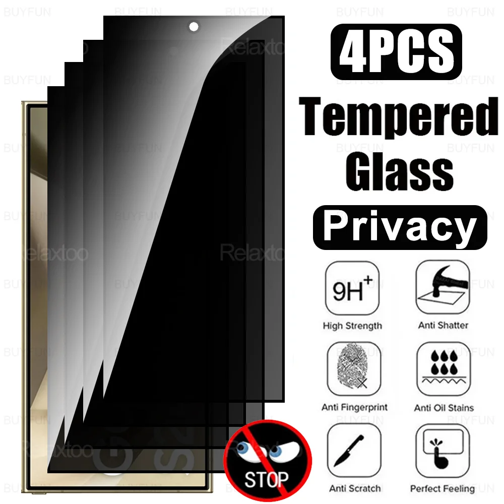4Pcs-for-Samsung-S24-Ultra-Privacy-Tempered-Glass-for-Samsung-Galaxy ...