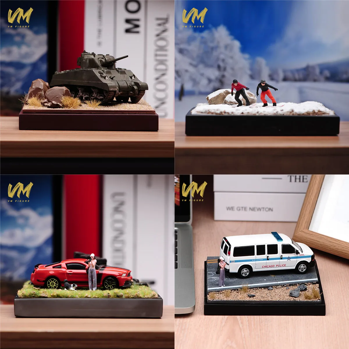 Multifunctional Platform Scene Model Square Diorama Base Fit 1:64 Car ...