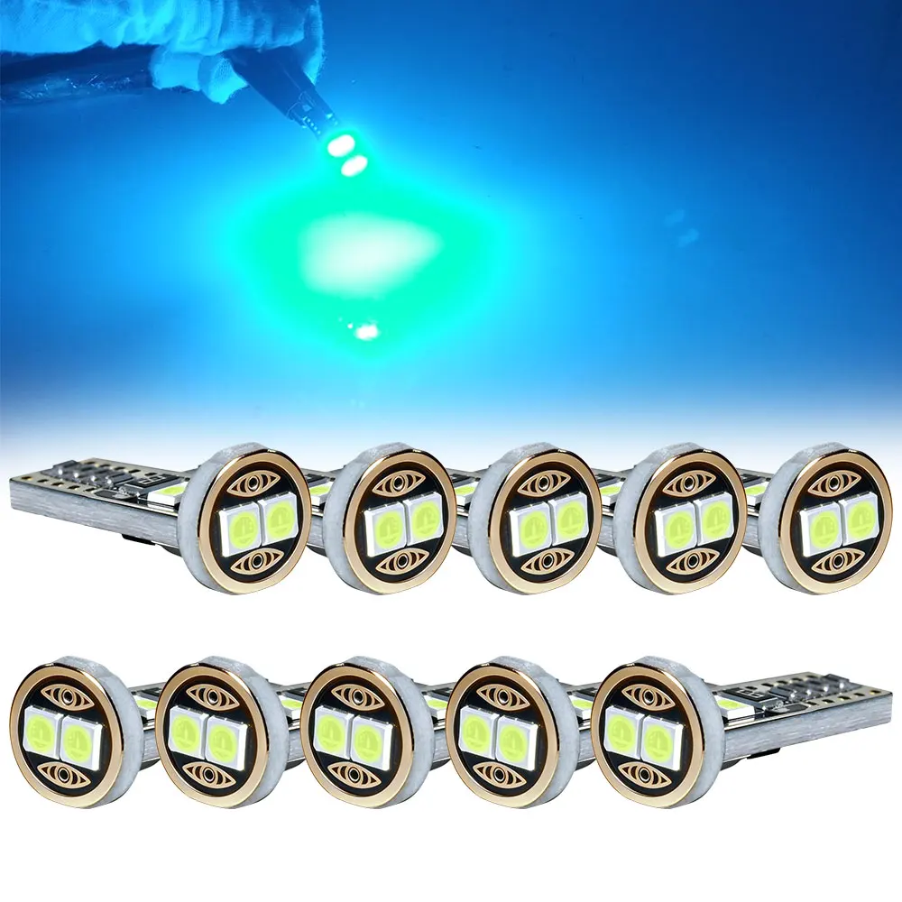 10PCS T10 W5W 3030Chipsets LED Car Side Turn Signals Clearance Lights ...