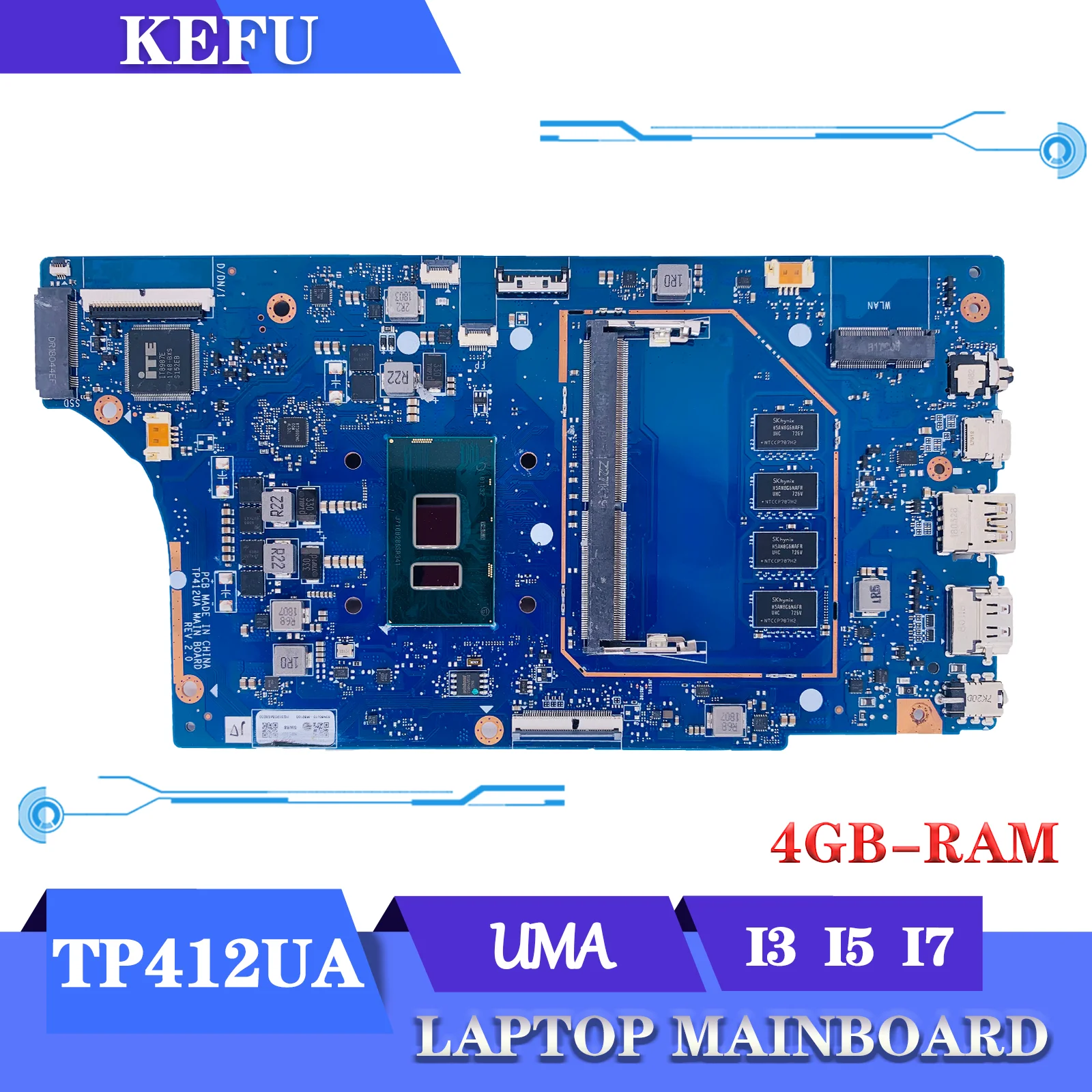 New Notebook Mainboard For ASUS Vivobook Flip 14 TP412UA TP412U Laptop ...