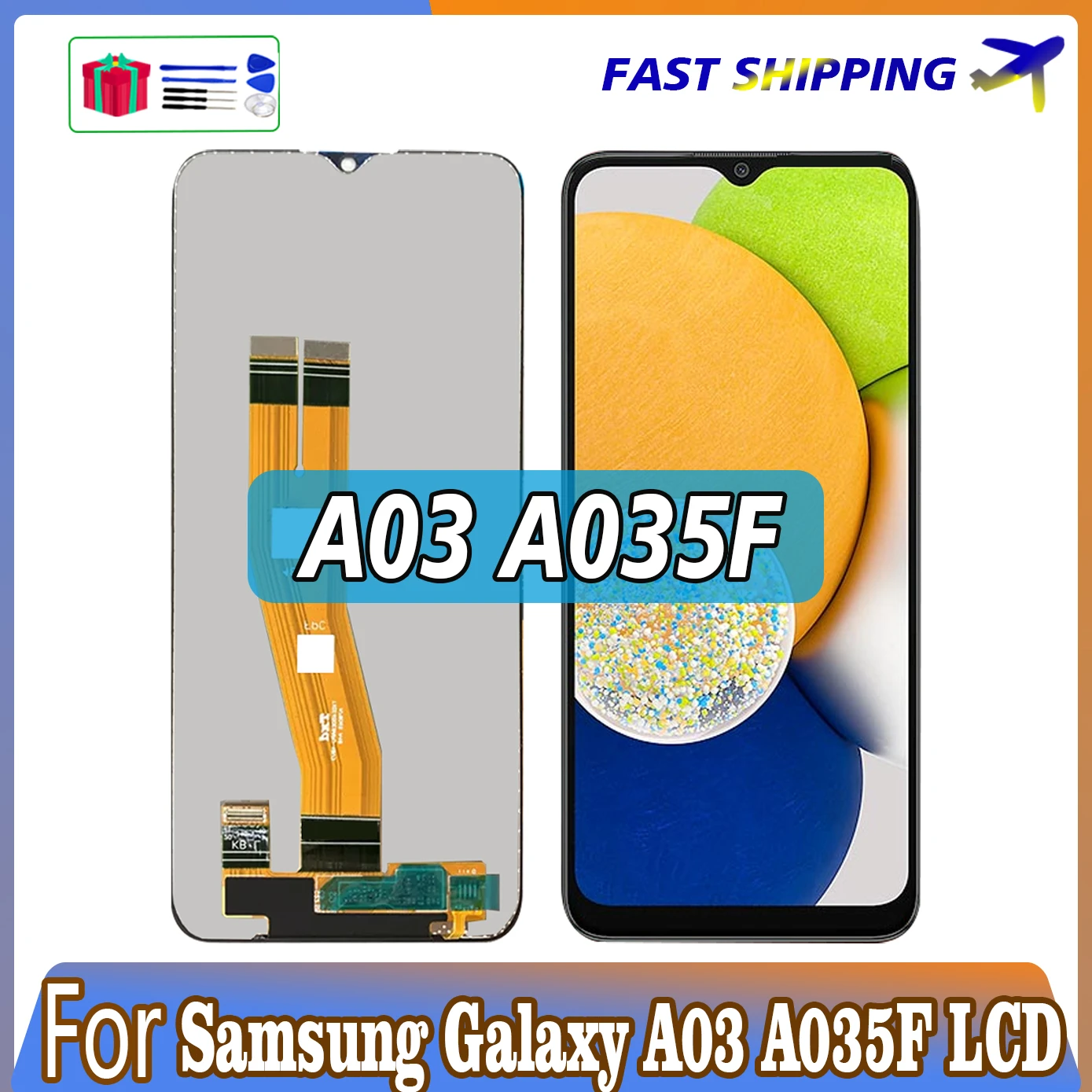 Pantalla LCD Original de 6,5 pulgadas para Samsung Galaxy A03, A035, A035F, montaje de ...