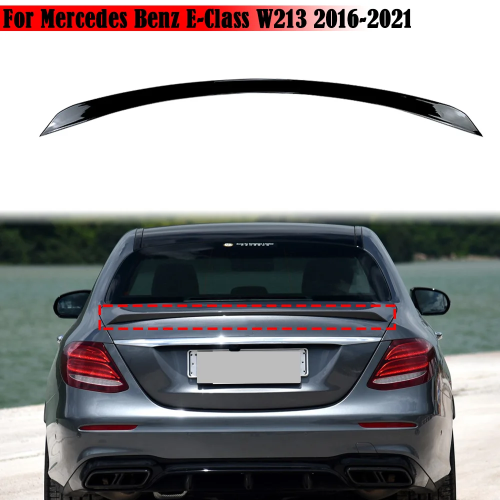 자동차 리어 트렁크 부트 립 스포일러 윙 익스텐션 립, AMG 스타일, 벤츠 W213 E 클래스 2016 2021 E200 E300 E320, W213| | - AliExpress