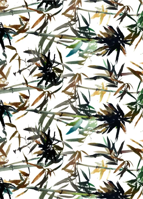 Bamboo Pattern Fabric