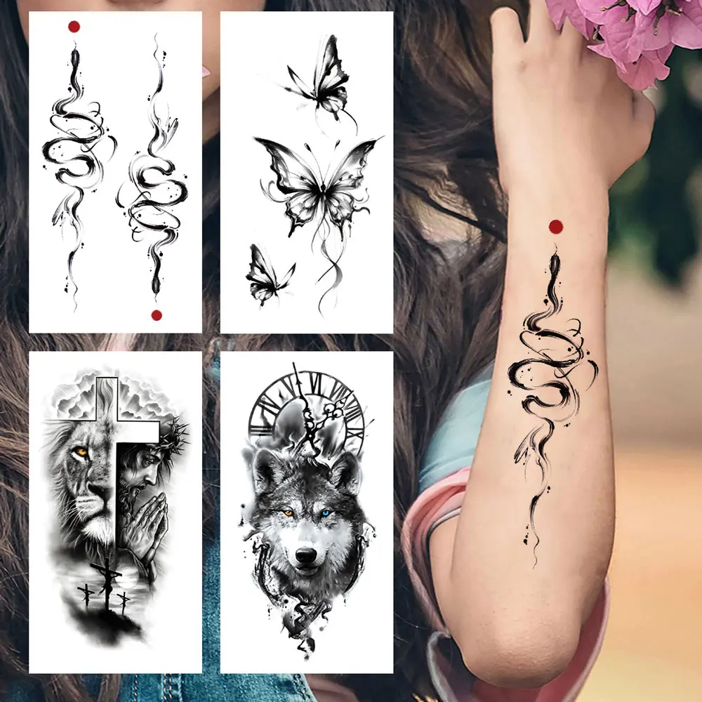 Waterproof-Temporary-Tattoos-for-Men-Women-Body-Small-Arm-Tattoo ...