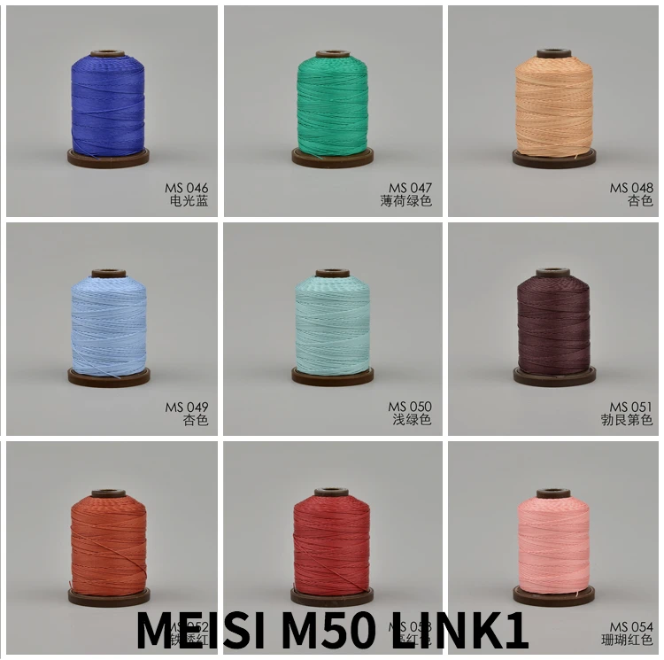 Meisi-Super-Fine-M50-Wax-Linen-Handmade-Thread-0-55mm-80Meters ...