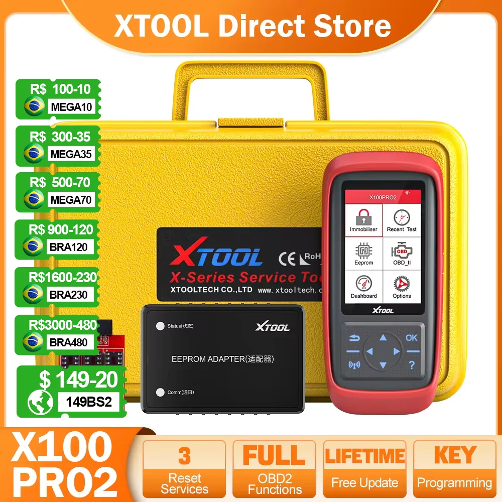 XTOOL-X100-Pro2-Key-Programming-OBD2-Code-Reader-Automotive-Scanner-Car ...