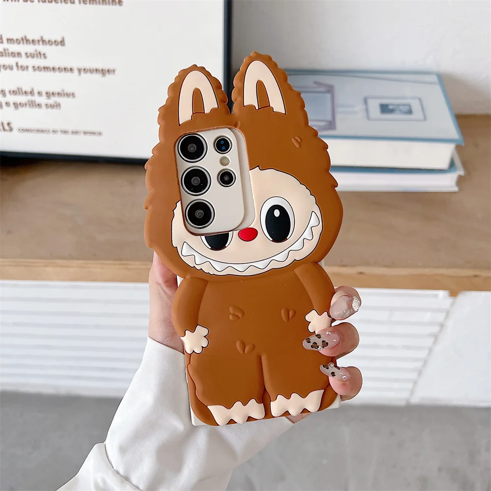 3D Cartoon Cute Labubu Soft Silicone Phone Case Cover for Redmi K50 G ...