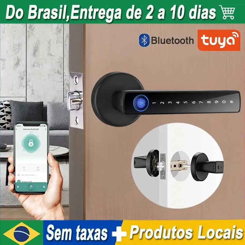 XSDTS-Smart-Door-Lock-Handle-With-Fingerprint-Key-card-Digital-Door ...
