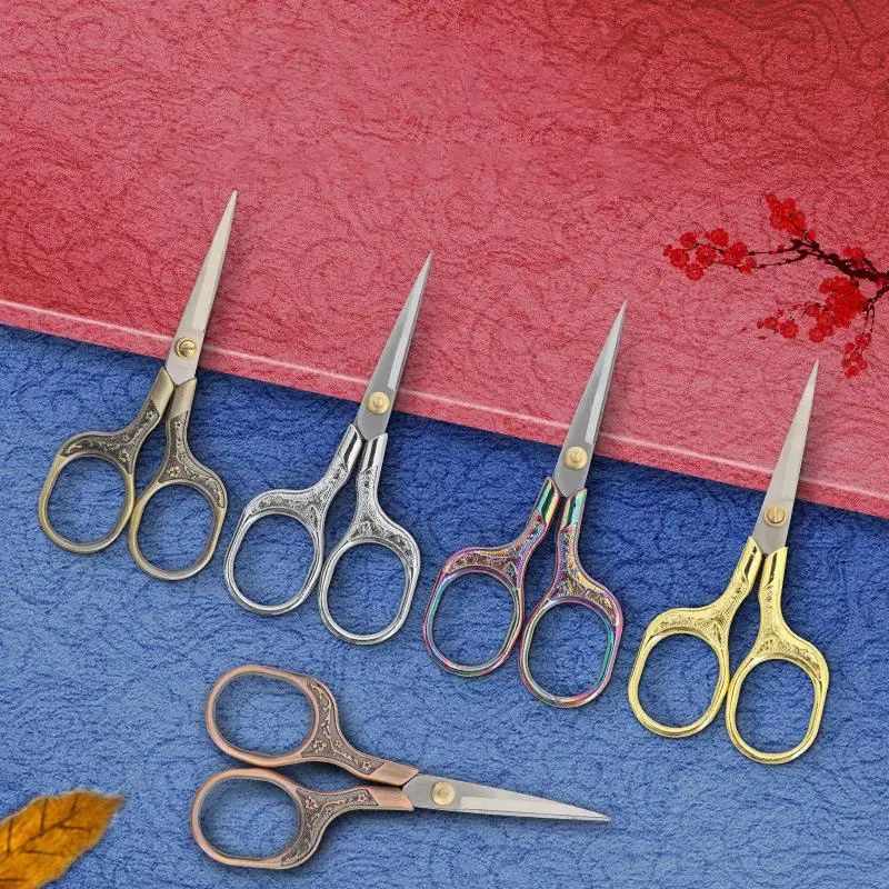Vintage Plum Blossom Scissors Stainless Steel Household Scissors Window ...