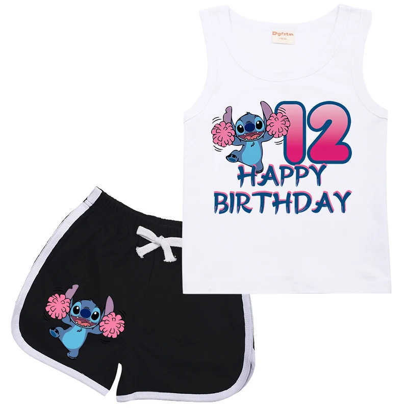 Stitch-Children-Sports-Suit-Number-123456789-10-11-12-13-14-Kids-Vest ...
