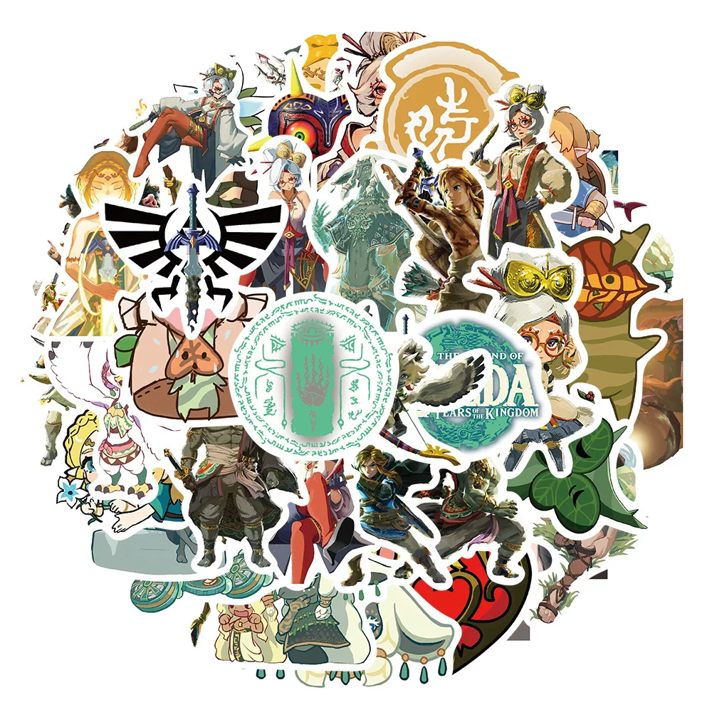 10-30-50pcs-cartoon-anime-Tears-of-the-Kingdom-of-Zelda-Stickers ...