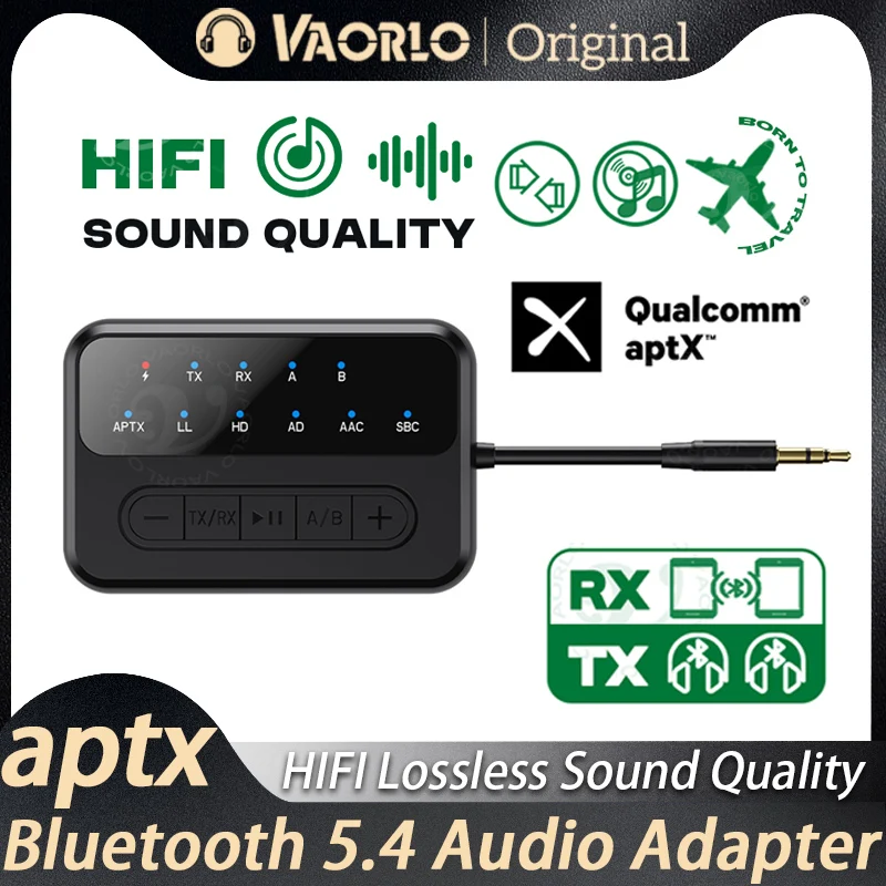 2in1 Bluetooth 5.4 Audio Transmitter Receiver Multipoint Wireless ...