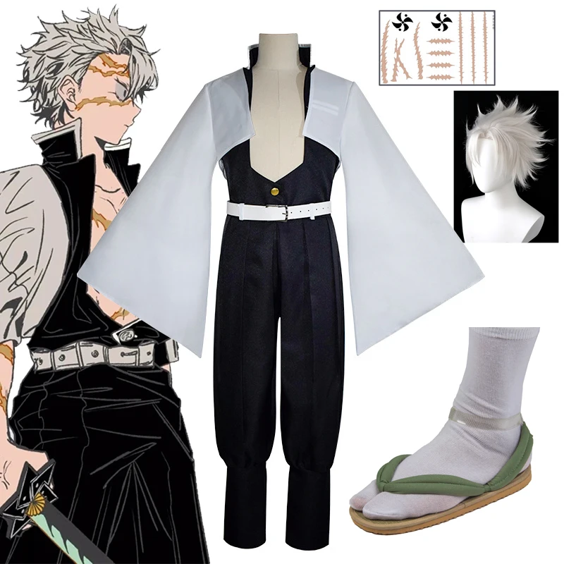Anime Demon Slayer Cosplay Costume Shinazugawa Sanemi Wind Hashira ...