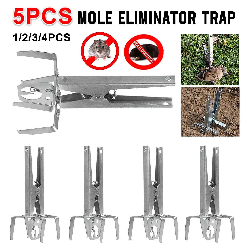 1-5PCS-Mouse-Trap-Weasel-Catcher-Snap-Mole-Claw-Traps-Fast-Kill-Mouse ...