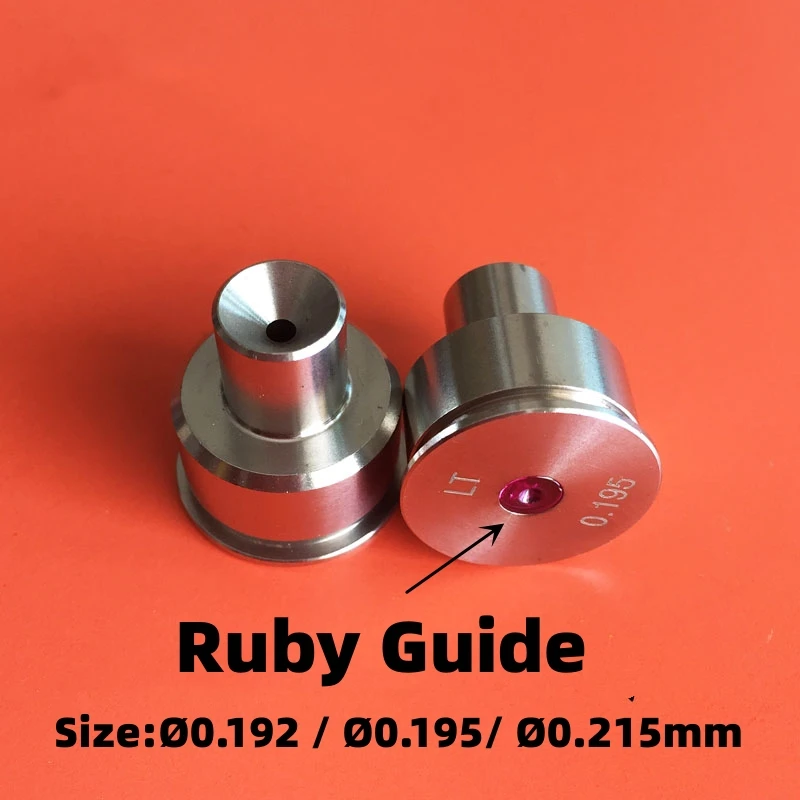 1PCS EDM Parts Ruby Guide Ø0.192 / Ø0.195/ Ø0.215mm Wire Guider for Beijing NOVICK Medium Speed ...
