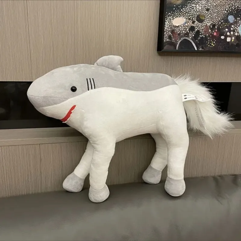 40 65cm Cartoon Shark Horse Plush Toy Cute Soft Stuffed Animal Shark ...