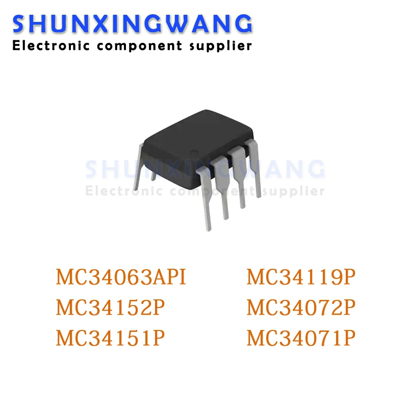 10PCS MC34063API DIP MC34063 DIP 8 34063API MC34152P MC34151P MC34151 ...
