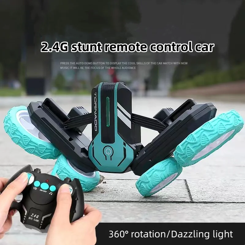 Newest-High-tech-Remote-Control-Car-2-4G-Alloy-Stunt-RC-Car-Double ...