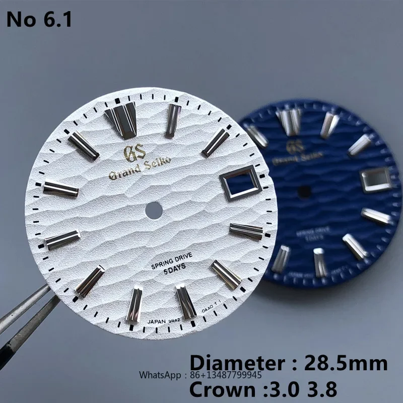 No-5-6-nh35-dial-High-quality-oil-pressure-pattern-GS-dial-and-s-logo ...