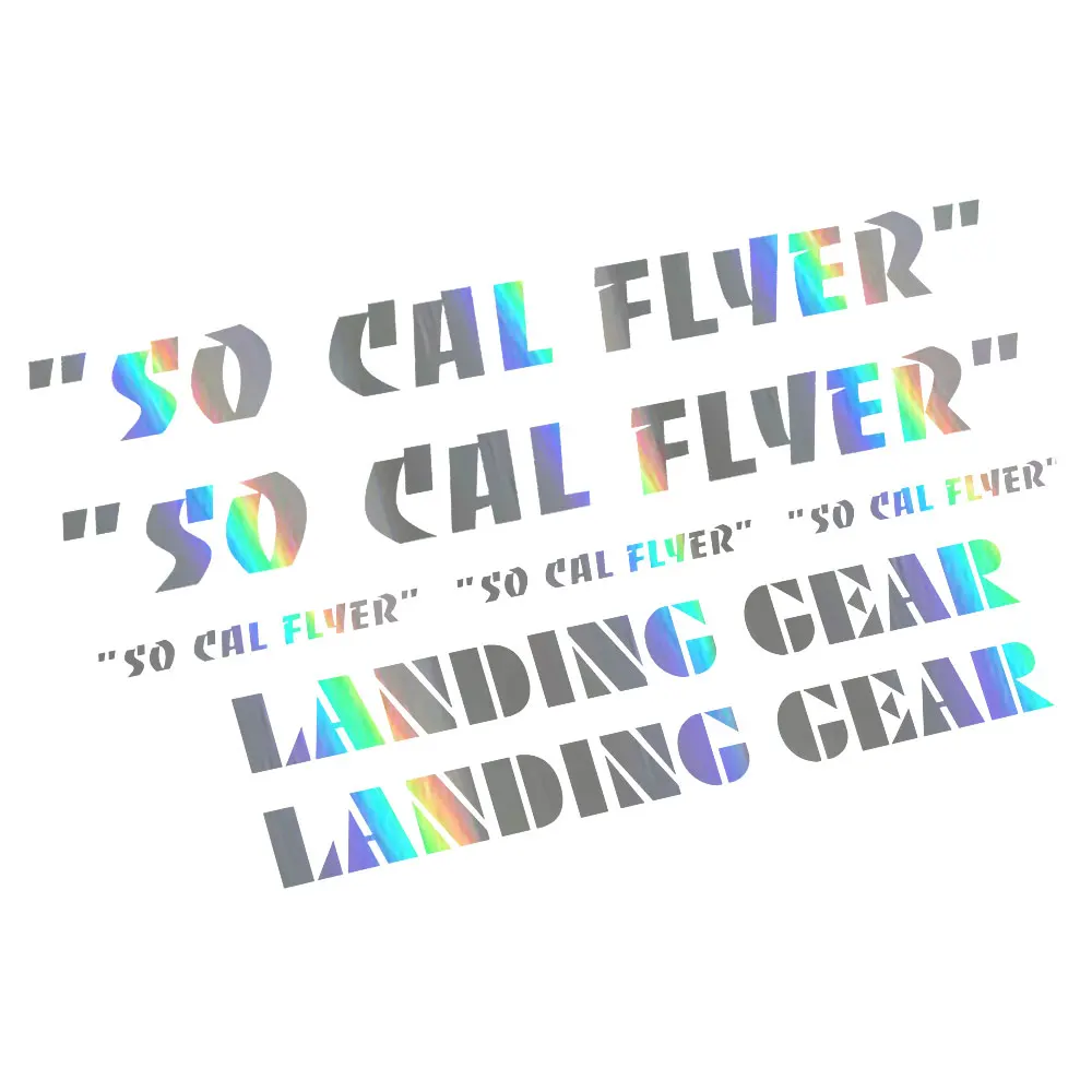 For SE SO CAL FLYER Ripper Style Frame Decal with landing gear Fork ...
