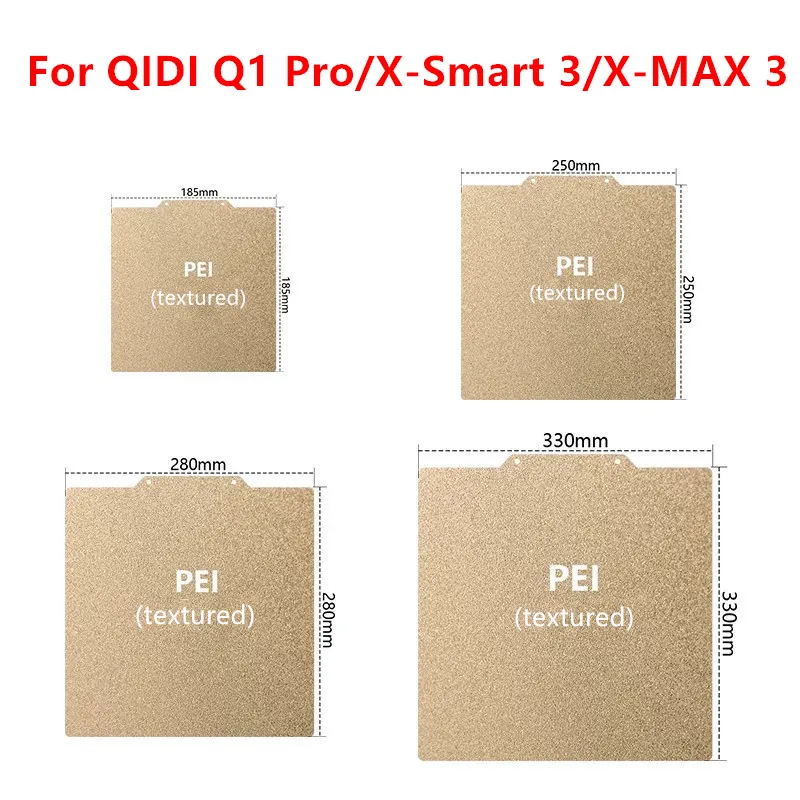 For QIDI Q1 Pro Build Plate Double Sided Textured PEI Powder Coated ...