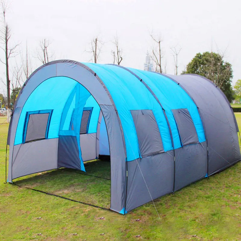 Large-Space-Camping-Tent-1-Room-2-Hall-Big-Tunnel-Tent-House ...