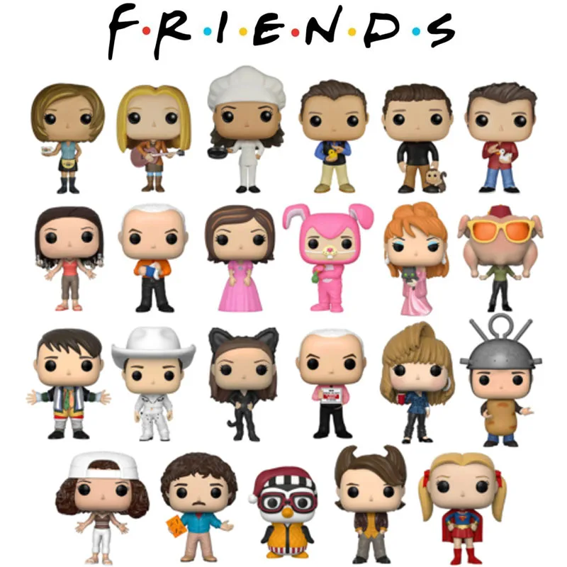 Figuras-de-vinilo-verde-de-Sitcom-Friends-juguetes-de-mu-ecas-para ...