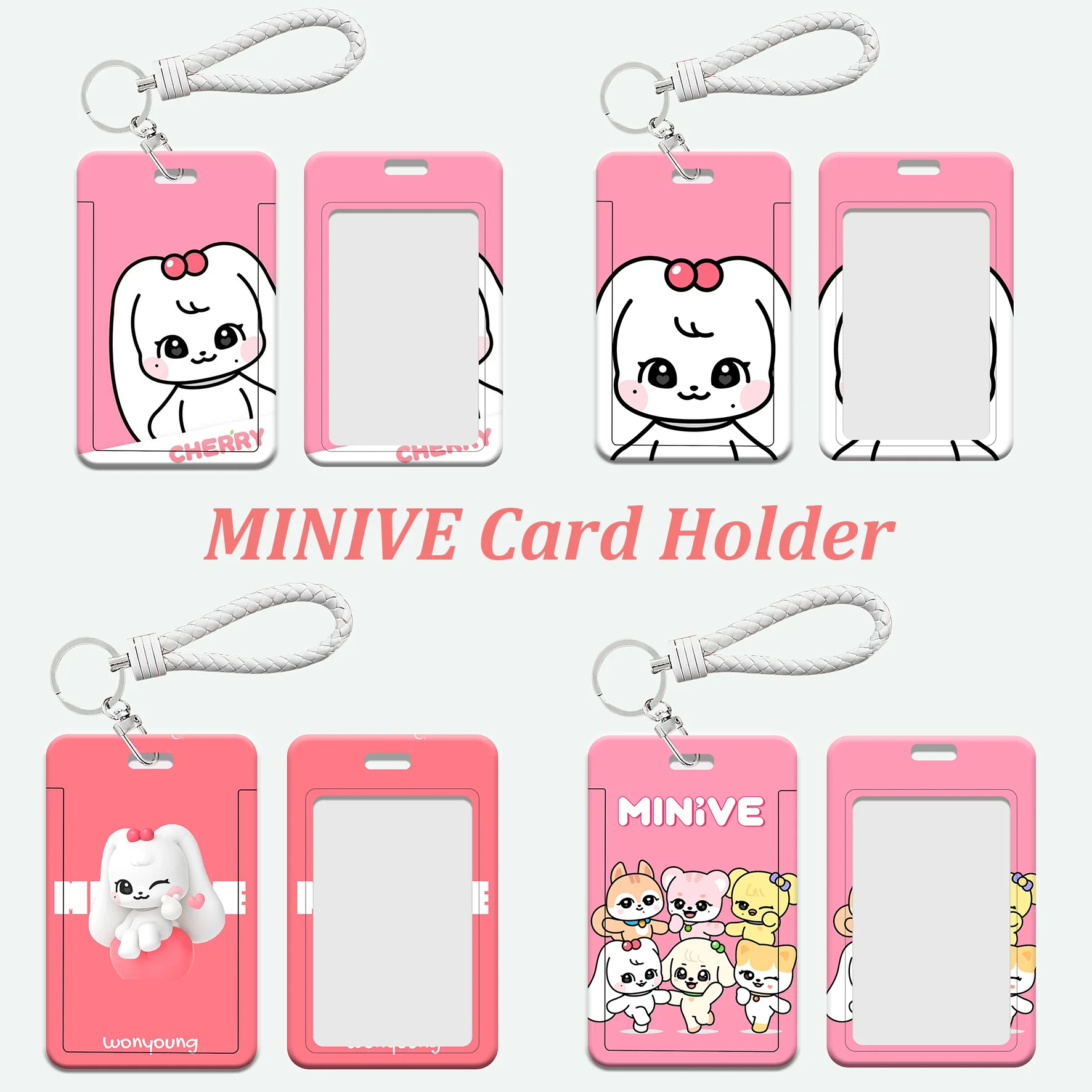 KPOP-IVE-MINIVE-Bus-Card-Holder-Pendant-Student-ID-Card-Pushable-Sleeve ...