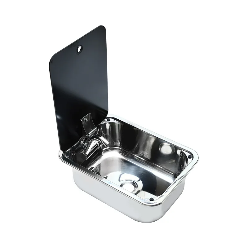 RV-Sink-Small-Narrow-Stainless-Steel-with-Glass-Cover-Deep-Stainless ...
