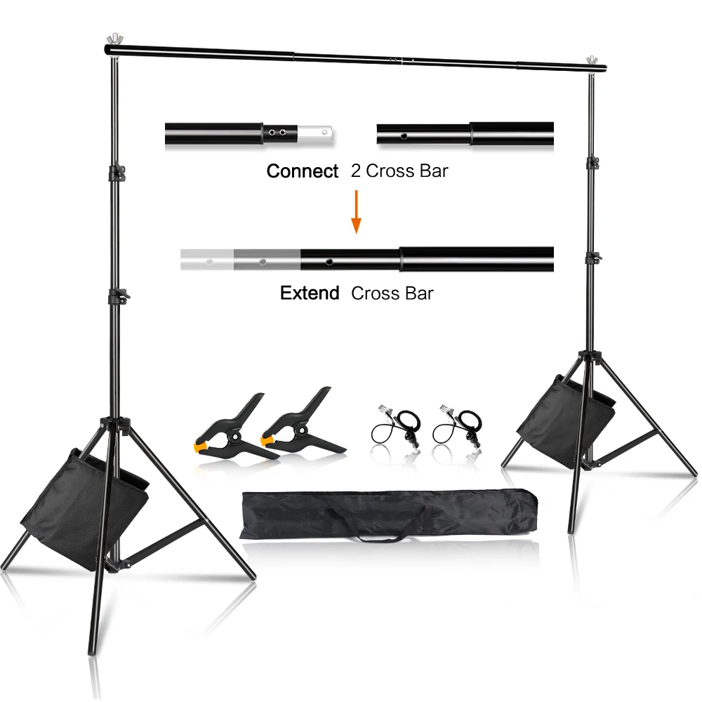 SH-Photography-Backdrop-Stand-Photo-Studio-Background-Green-Screen ...