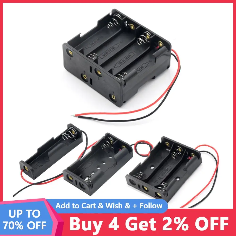 Aa Battery Box Holder Batteries Case | 3 X 1.5v Aa Battery Case Slot ...