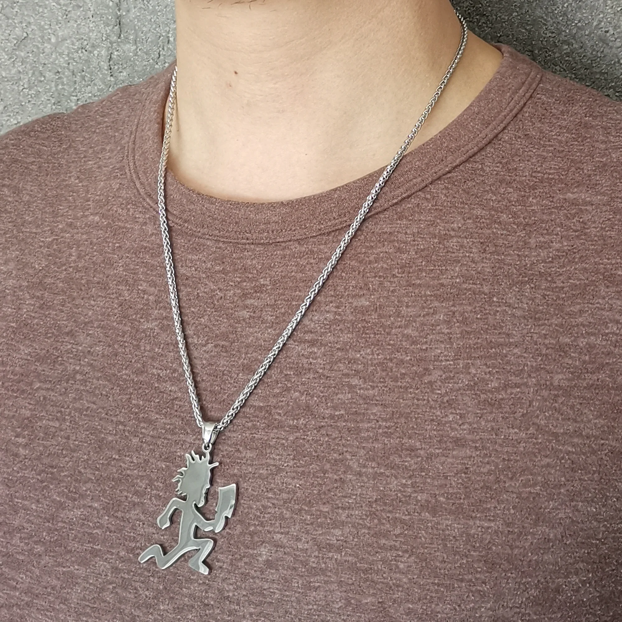 Choose Chains 24inch Polished Large 2 ''Jugallo Hatchetman necklace ...