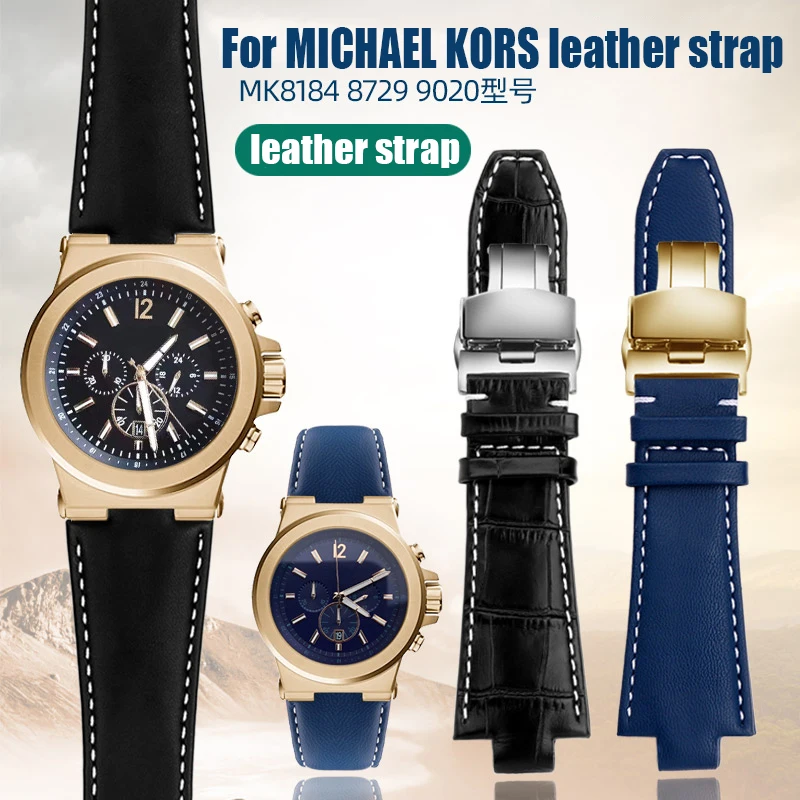 High-quality-Genuine-Leather-Watch-Strap-For-Michael-Kors-Bracelet-Mk-8184-8729-9020-MK8152 ...