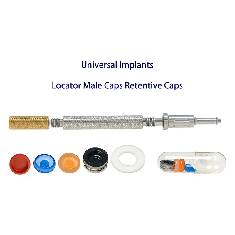 Dental-Implant-Overdenture-Male-Caps-Metal-Housing-Retention-Locater-3 ...