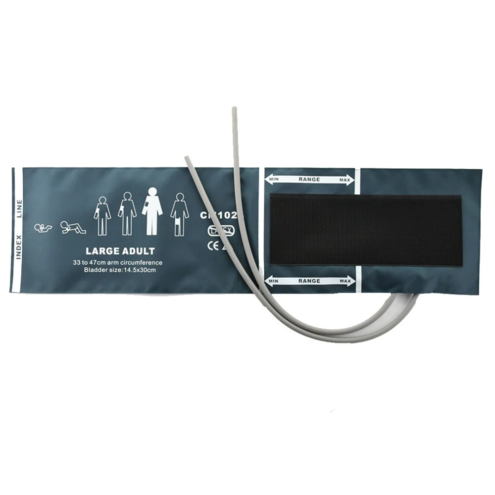 Arm-Circumference-33-47cm-Reusable-Blood-Pressure-Cuff-Double-Tube-NIBP ...
