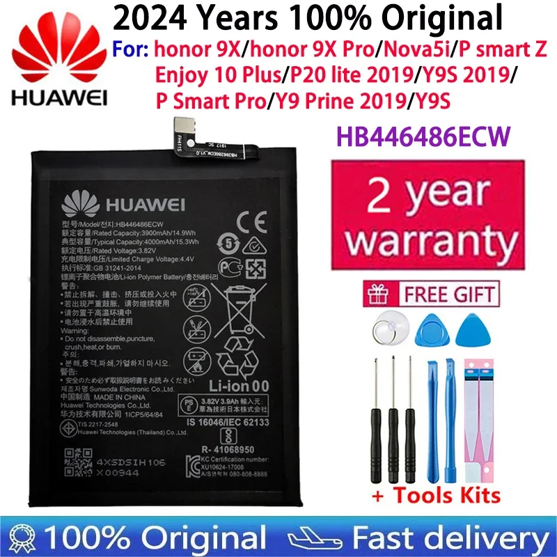 Original-HB446486ECW-Phone-Battery-For-Huawei-Y9-Prime-P20-lite-2019-P ...